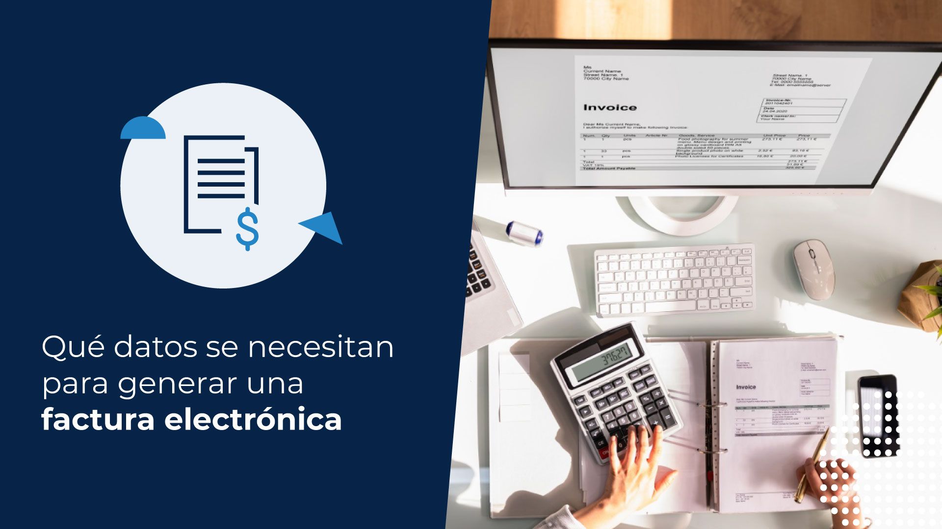 Qué datos se necesitan para generar una factura electrónica - Acepta Chile